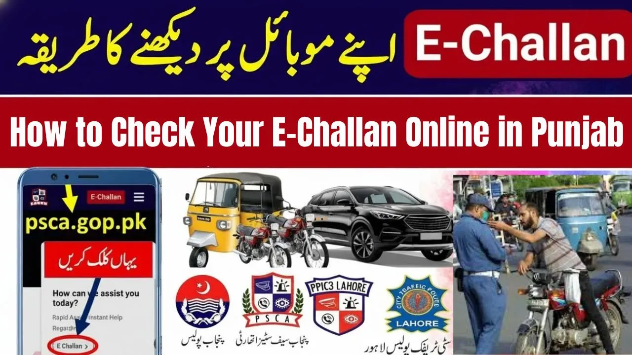 E-Challan Punjab 2026 – Check & Pay Traffic Fines Online via PSCA ...